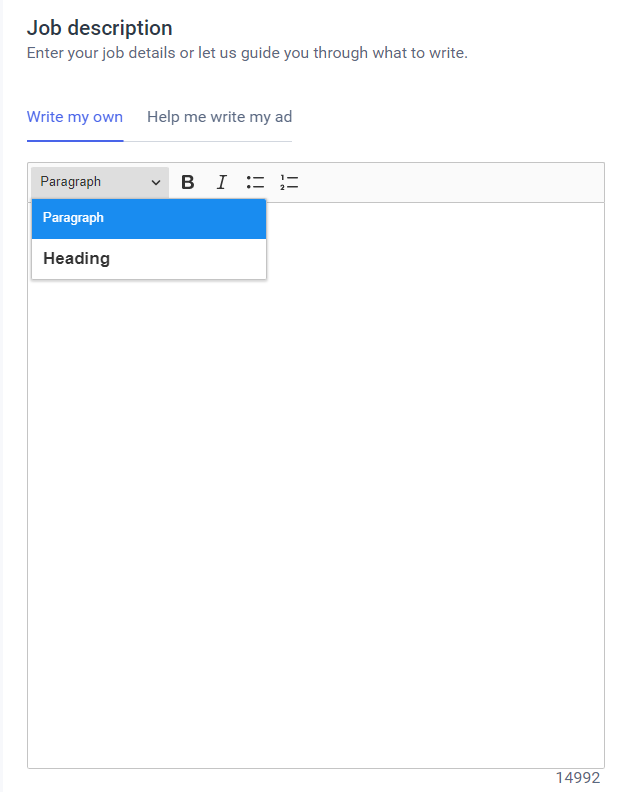 Why does my job ad formatting look different when I copy it from a ...